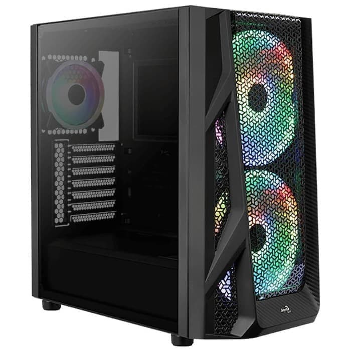 Jual Aerocool AirHawk Duo ARGB Tempered Glass Mid Tower E-ATX Gaming ...