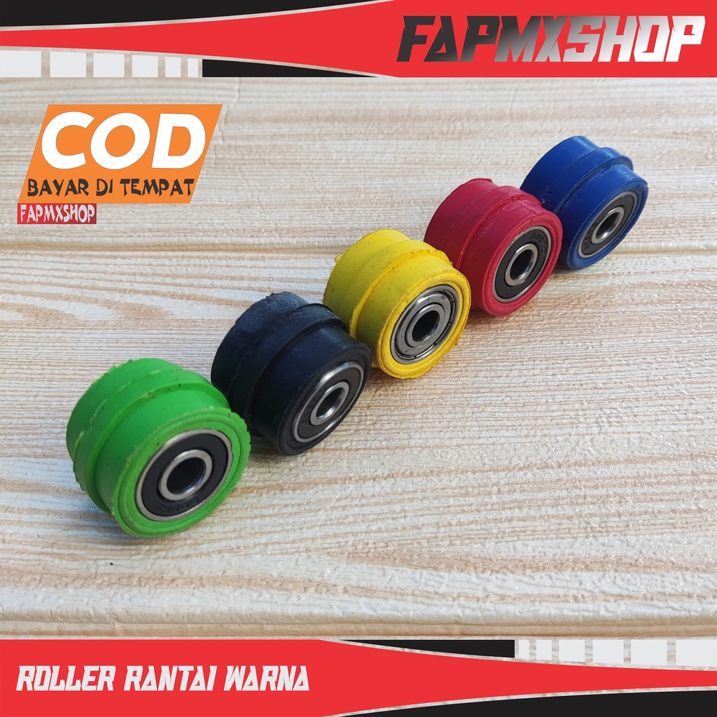 Jual Roller rantai kombinasi besi dan karet penahan rantai kombinasi ...