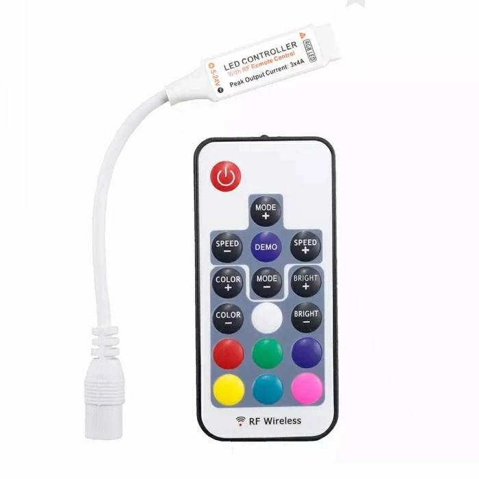 Jual Kontroler RF RGB LED Strip 5050 3258 Controller Plus Adaptor Driver | Shopee Indonesia