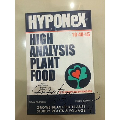 Jual HYPONEX 10-40-15 PUPUK AKAR,TUNAS,BATANG DAN VEGETATIF 450gr ...