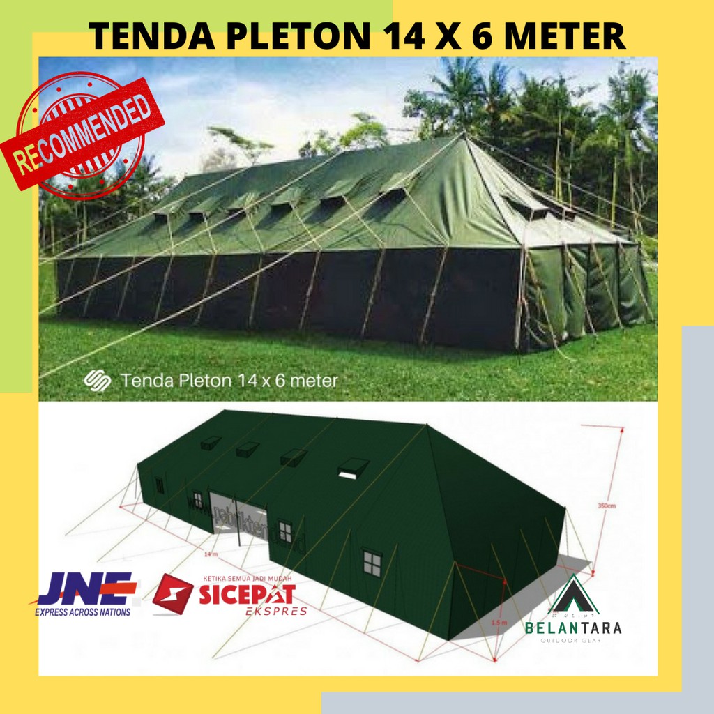 Jual Tenda Pleton beregu bencana evakuasi tni tenda regu 6 x 12 Meter ...
