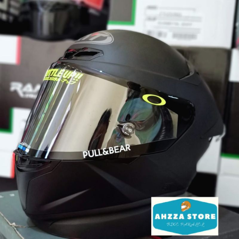 Jual HELM KYT TT COURSE SOLID BLACK DOFF/PAKET GANTENG | Shopee Indonesia