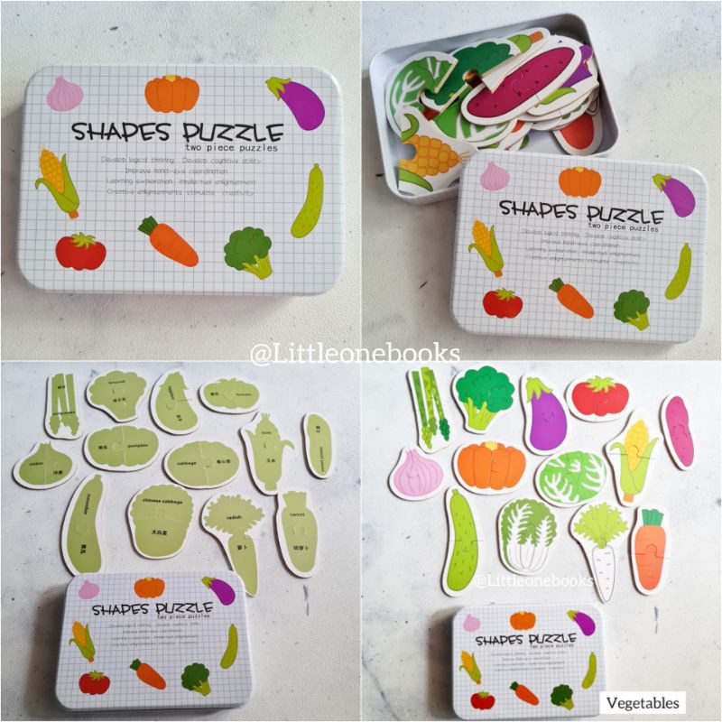 Jual Shapes puzzle box / puzzle box / shape puzzle anak / mainan ...