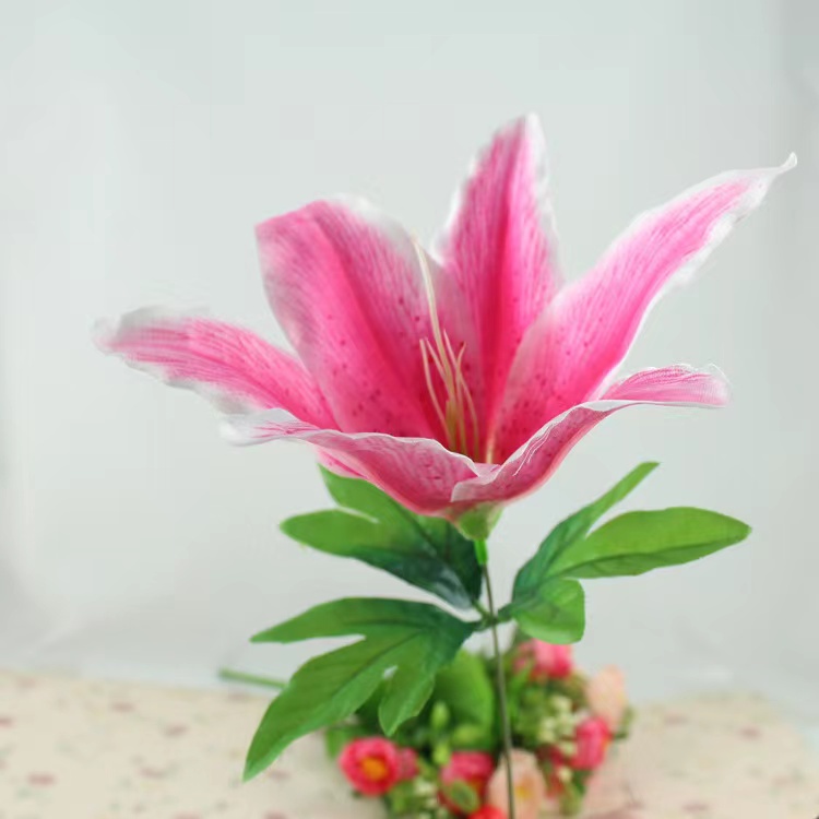 Jual Tangkai plastik bunga lili buatan lily menghiasi pesta kantor ...