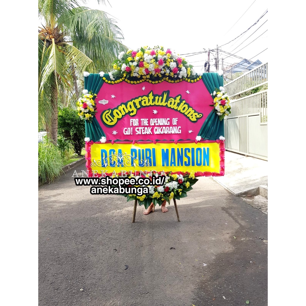 Jual Karangan Bunga Papan Ucapan Selamat dan Sukses Pembukaan Toko ...