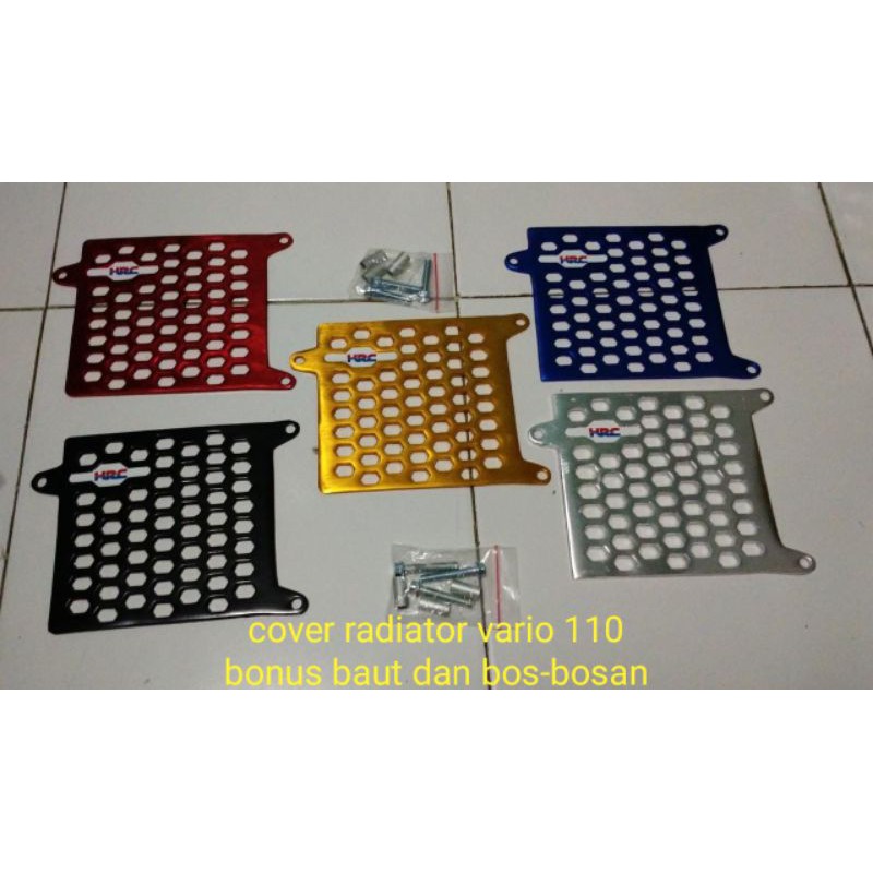 Jual Cover tutup radiator hrc vario 110 cnc vario karbu almunium ...