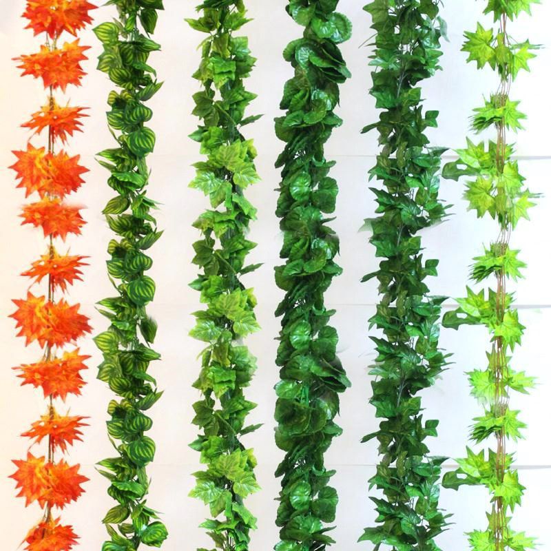 Jual Daun Rambat Palsu 250CM Artificial Plastik Sulur Daun Imitasi Daun ...