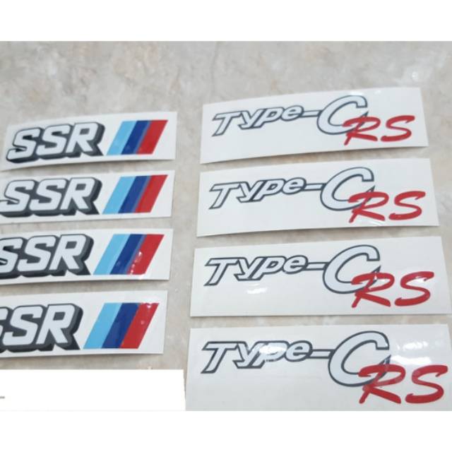 Jual Stiker Velg SSR Type-C RS | Shopee Indonesia
