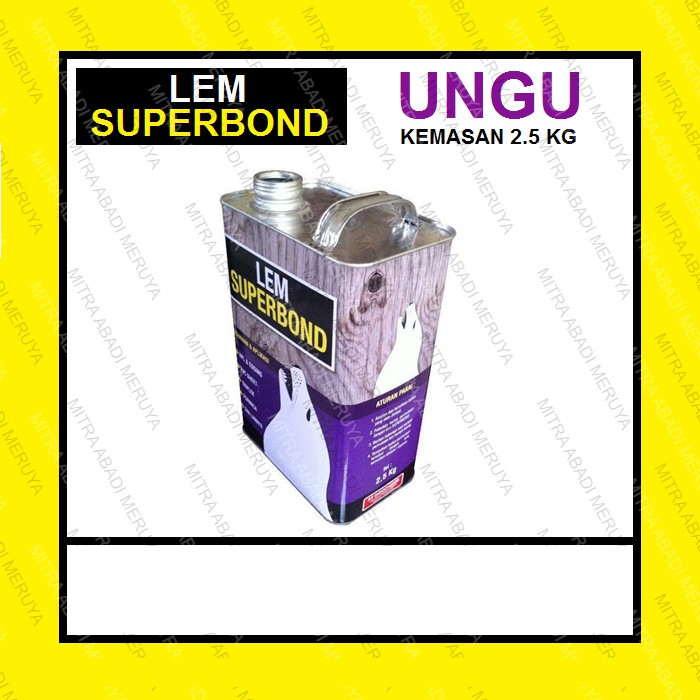 Jual Lem SUPERBOND UNGU 2.5 KG Lem Kuning LEM HPL LEM AIBON | Shopee ...