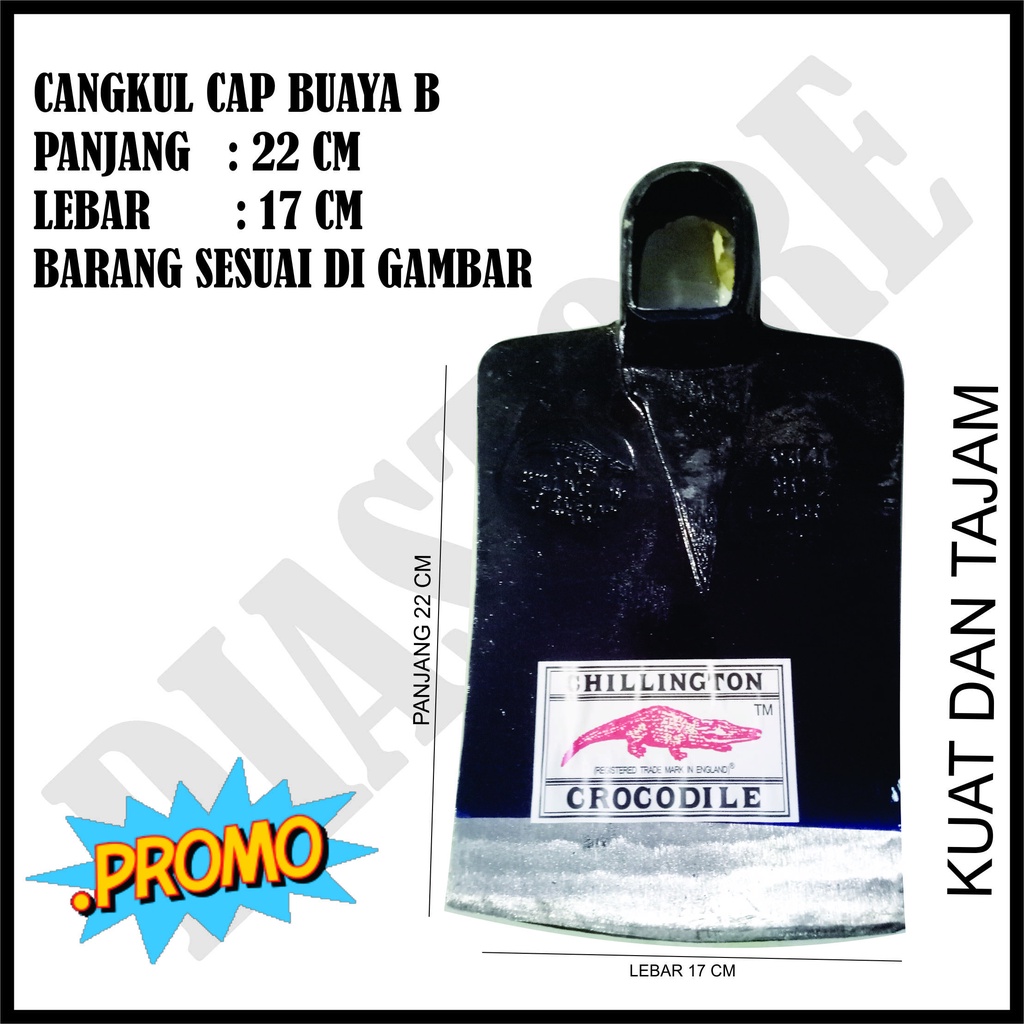 Jual cangkul sawah asli cap buaya b cangkul kebun ladang pertanian alat ...