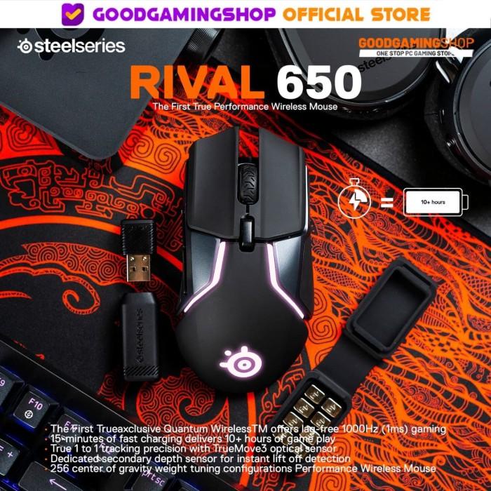 Jual Mouse | Steelseries Rival 650 Wireless Gaming Mouse | Shopee Indonesia