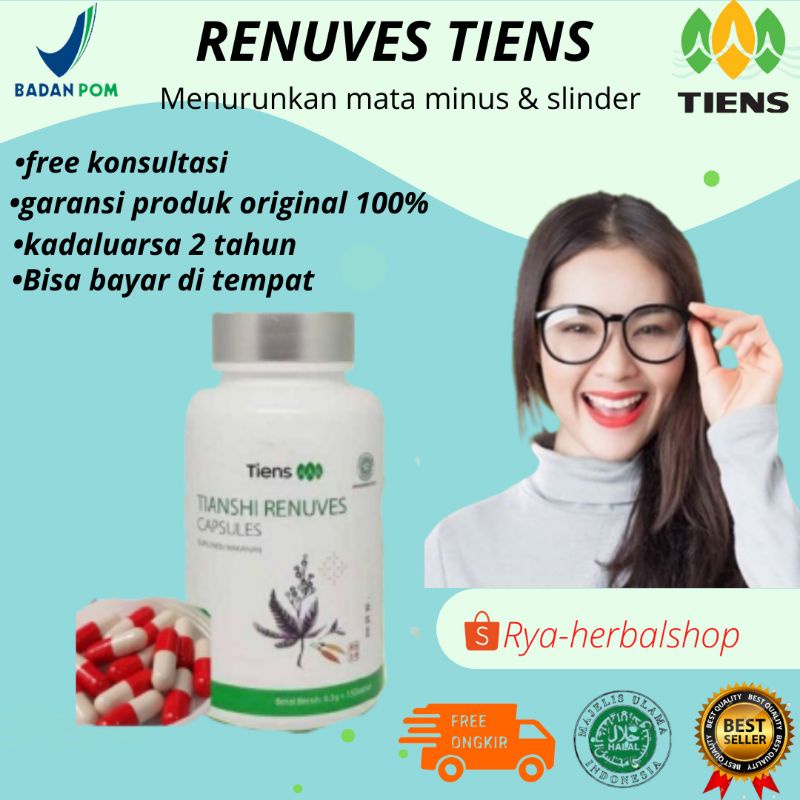 Jual TIANSHI RENUVES CAPSULES RENUVES TIENS ORIGINAL VITAMIN MATA MINUS ...