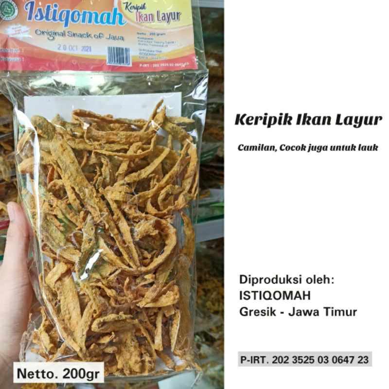 Jual keripik peyek ikan layur 200gr fressh gurih dan renyah | Shopee ...