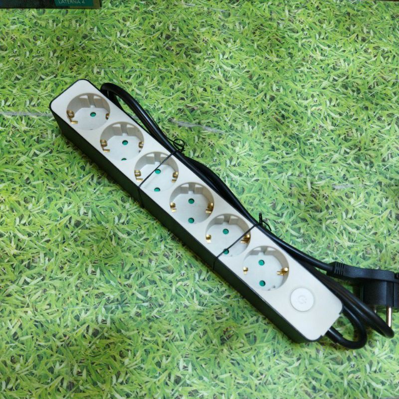 Jual Krisbow extension socket 6 lubang/kabel extension/socket | Shopee ...