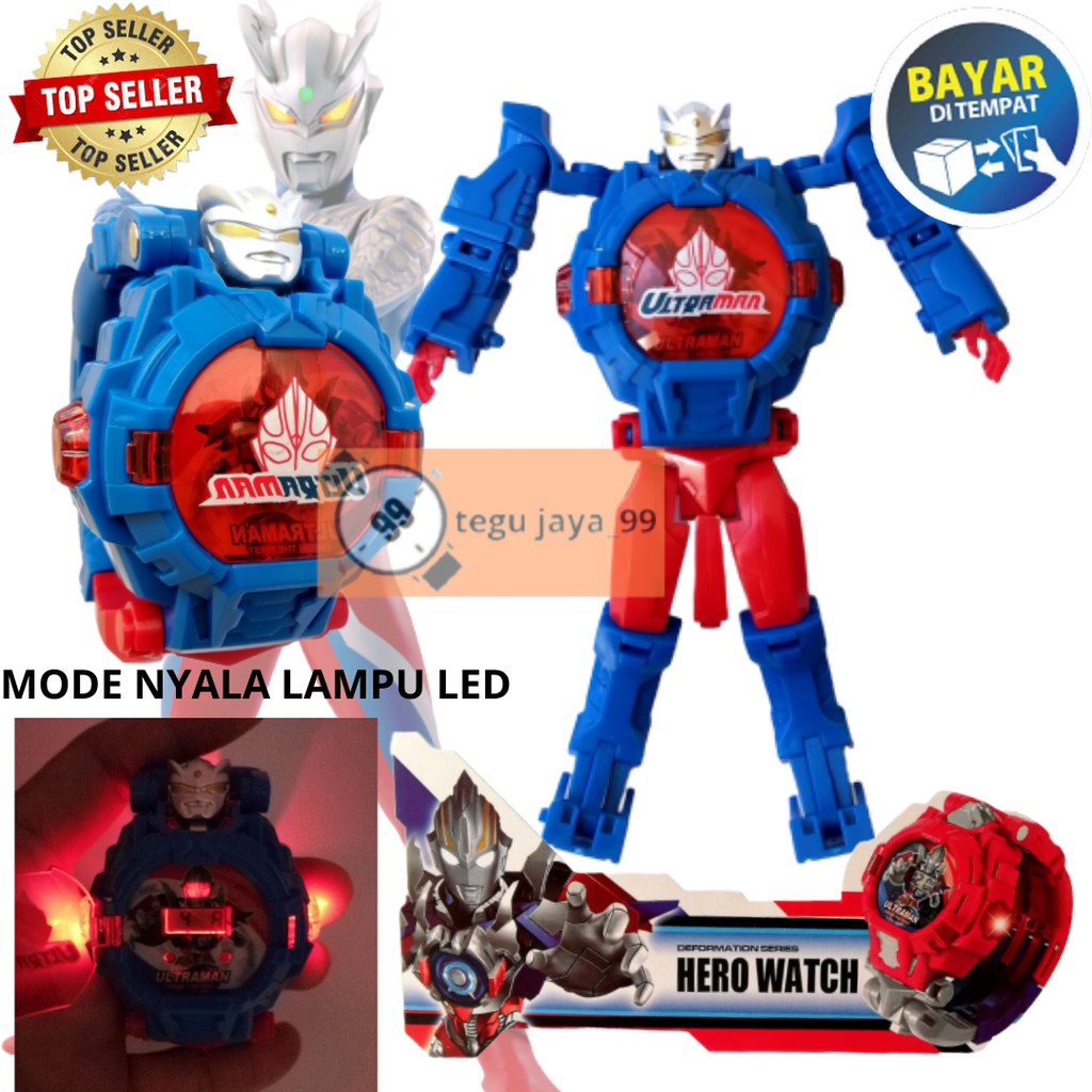 Jual TERBARU!!! ULTRAMAN JAM TANGAN ROBOT ANAK LAKI LAKI KARAKTER ROBOT ...