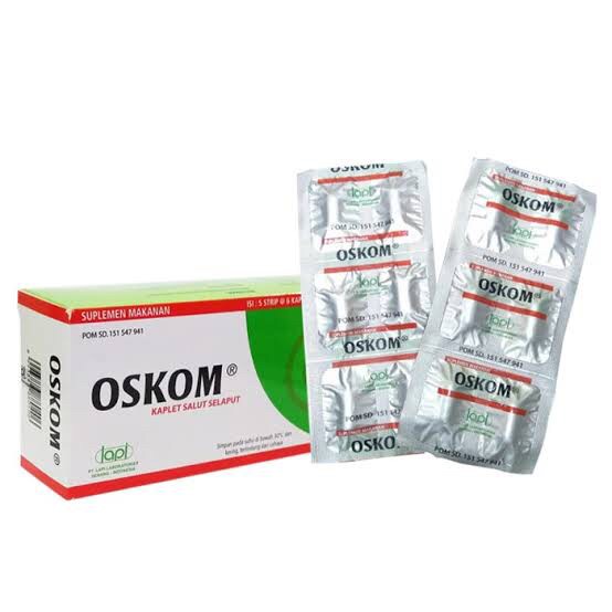 Jual Oskom Suplemen Nyeri Sendi Vitamin Tulang Cegah Osteoporosis isi 6 ...