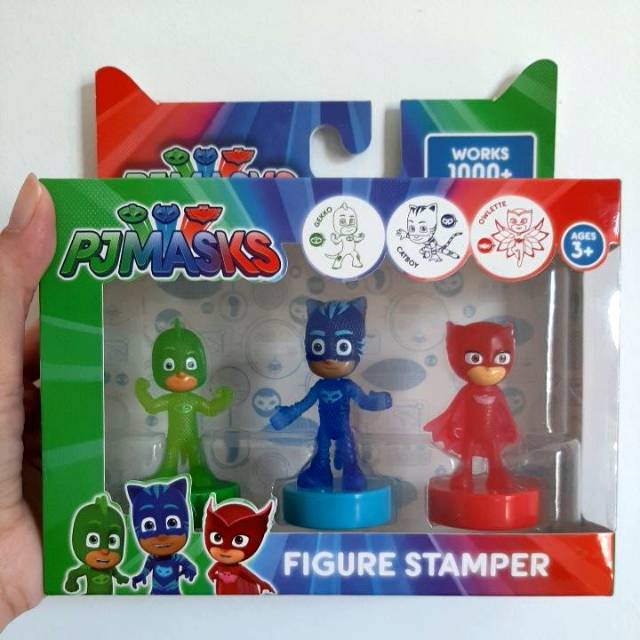 Jual Pj masks figure stamp | stempel anak | Shopee Indonesia