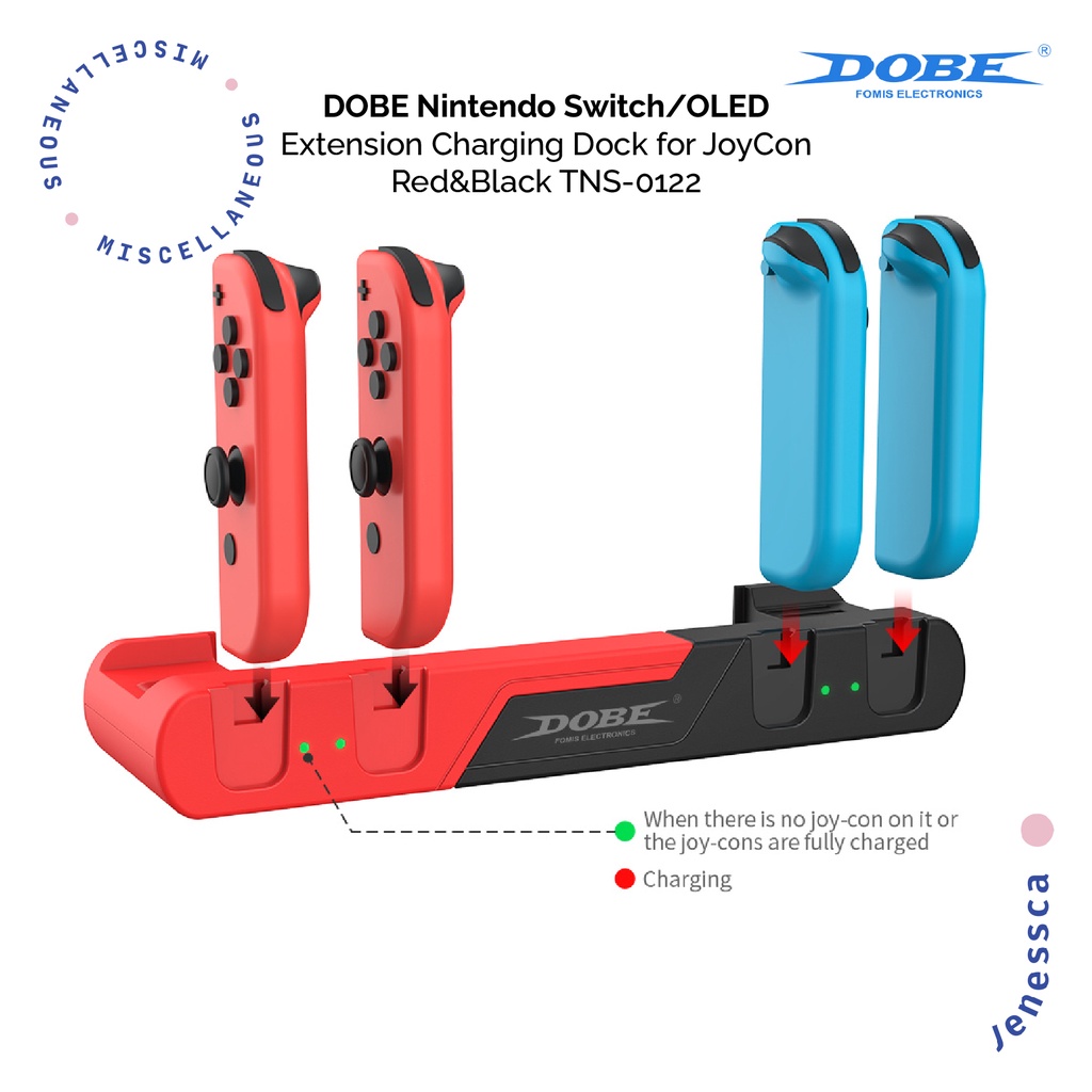 Jual DOBE Switch Charging Dock Joycon Charger for Switch OLED/V1/V2 | Shopee Indonesia