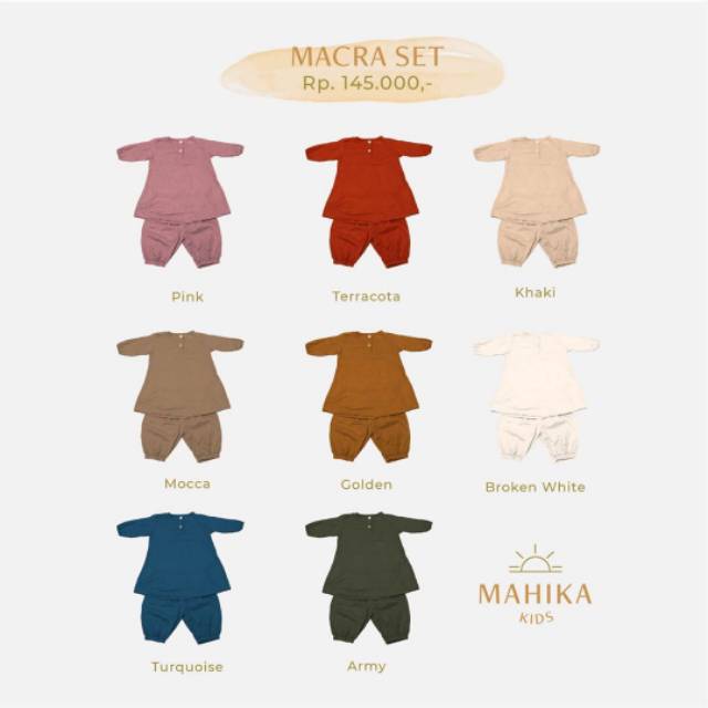 Jual DISC 10% !! MAHIKA KIDS Macra Set | Shopee Indonesia