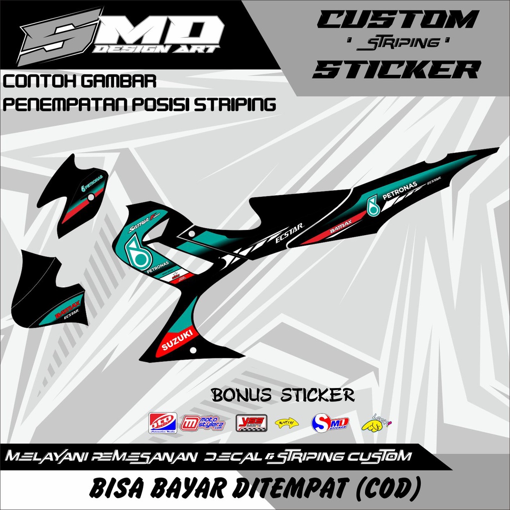 Jual STRIPING STICKER VARIASI SATRIA FU LAMA/BARONG PETRONAS | Shopee ...