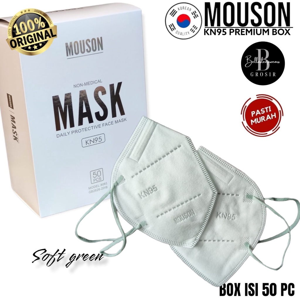 Jual BELLA - BOX ISI 50 - MASKER KN95 MOUSON BOX PREMIUM MOUSON KN95 ...