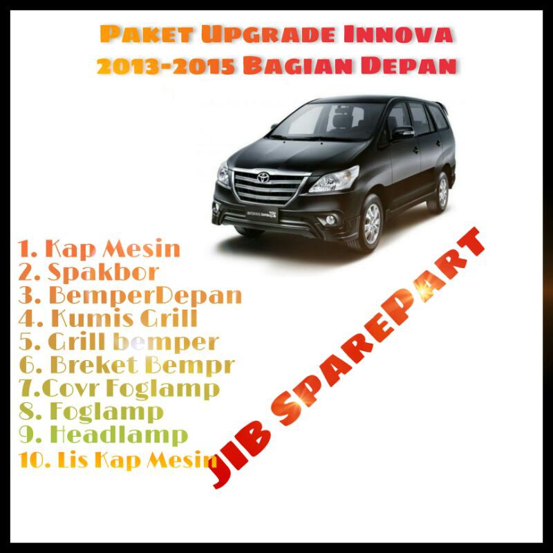 Jual Paket Upgrade Innova 2013-2015 Barong Bagian Depan | Shopee Indonesia