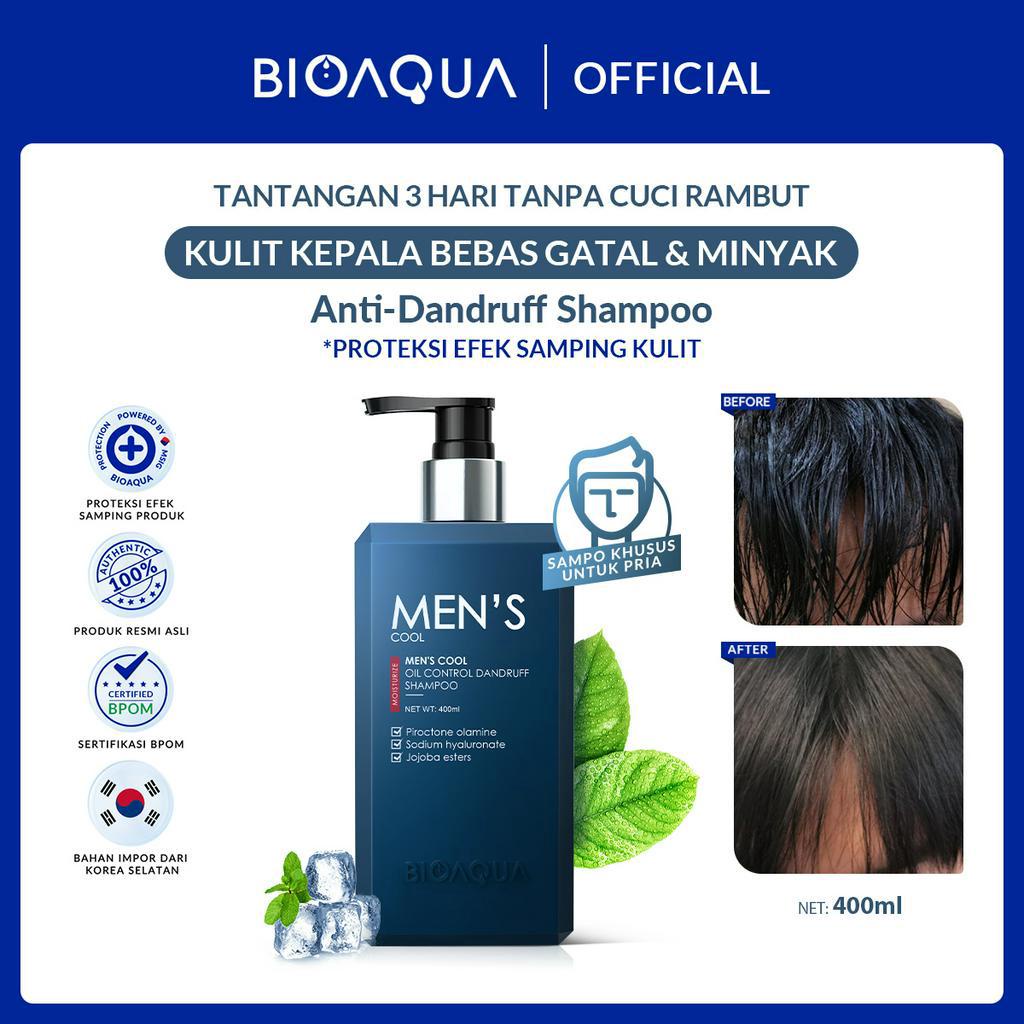 Jual BIOAQUA Sampo Pria Shampoo Anti Ketombe Men's Cool Oil Control ...