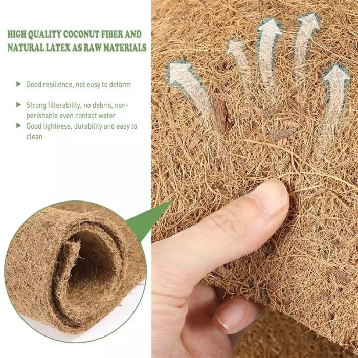 Jual Premium Coco Mesh Fiber 50 x 50cm - Coco Mat - Alas Kandang ...