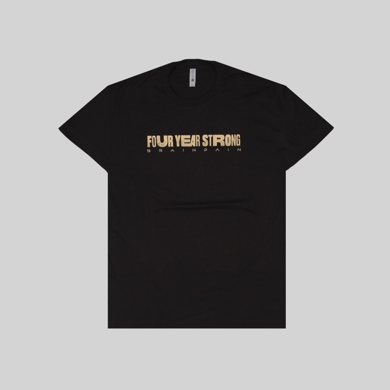 Jual TS FOUR YEAR STRONG - BRAIN PLAIN ALBUM BLACK ( ROCK MERCH ...