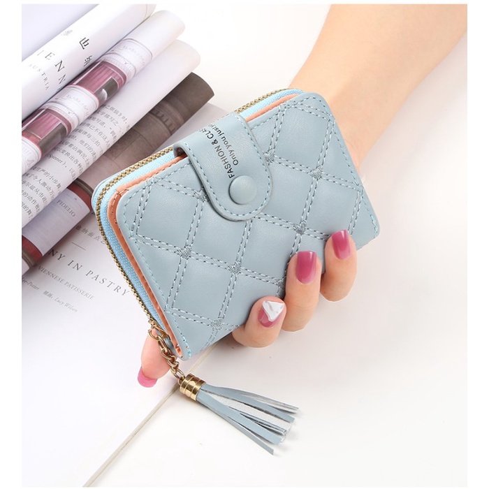 Jual Dompet Wanita Mini Lipat Resleting lipat 2 Lucu Import | Shopee ...
