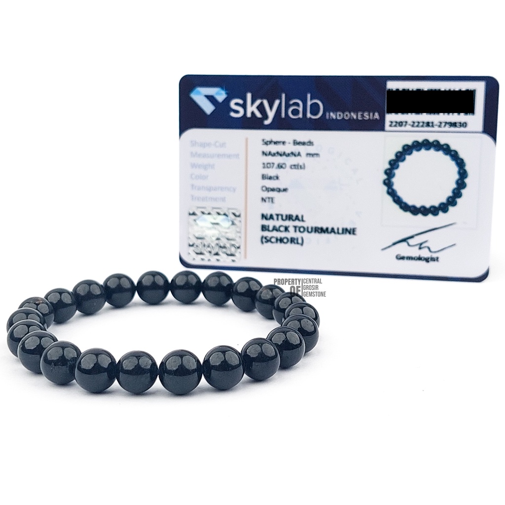 Jual Gelang Tourmaline Hitam Asli Batu Natural Black Turmaline | Shopee ...