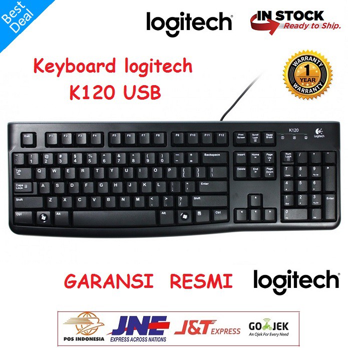 Jual Keyboard Logitech K120 USB Original Garansi Resmi | Shopee Indonesia