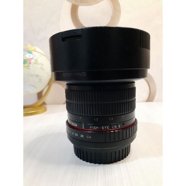 Jual LENSA SAMYANG FISHEYE 8mm f/3.5 CS II (Ring merah) | Shopee Indonesia