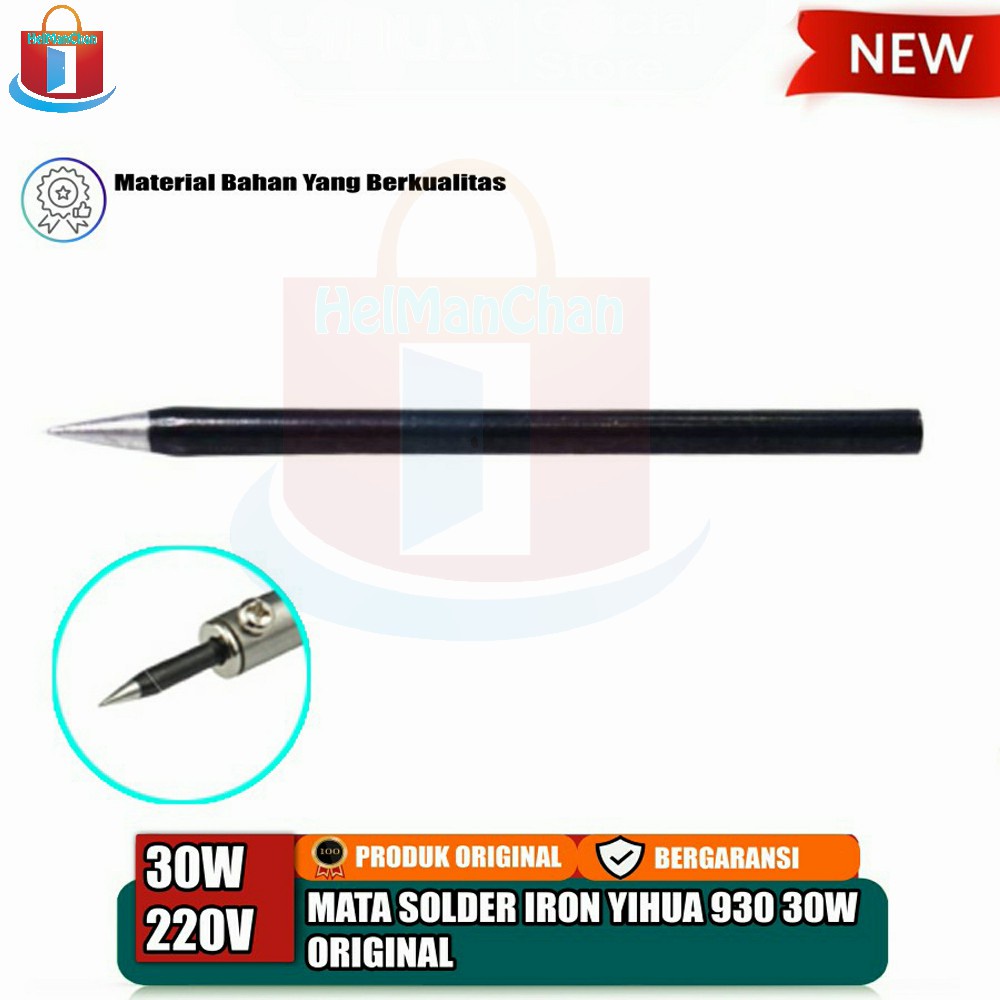 Jual Mata Solder Tangan Listrik 930 30W Yihua Soldering Iron Tip BLACK71741 | Shopee Indonesia