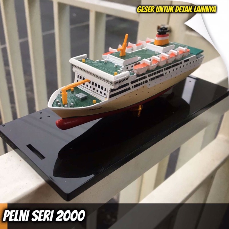 Jual (COD) MINIATUR KAPAL PELNI SERI 2000 15CM MURAH I ACTION FIGURE HOT TOYS STATUE SOUVENIR ...