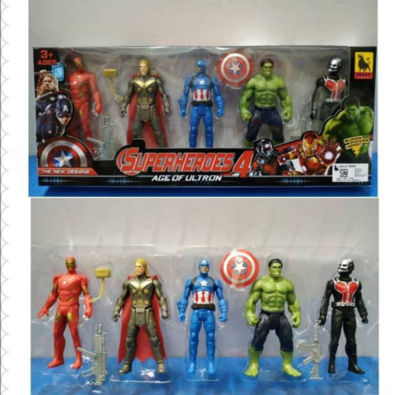 Jual MAINAN ANAK ROBOT AVENGER / ROBOT AVENGER 1 SET ISI 5 | Shopee ...