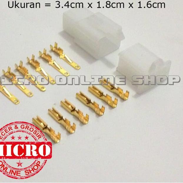 Jual af Socket 6 Pin Kecil + Skun / Soket Motor / Konektor Motor ...