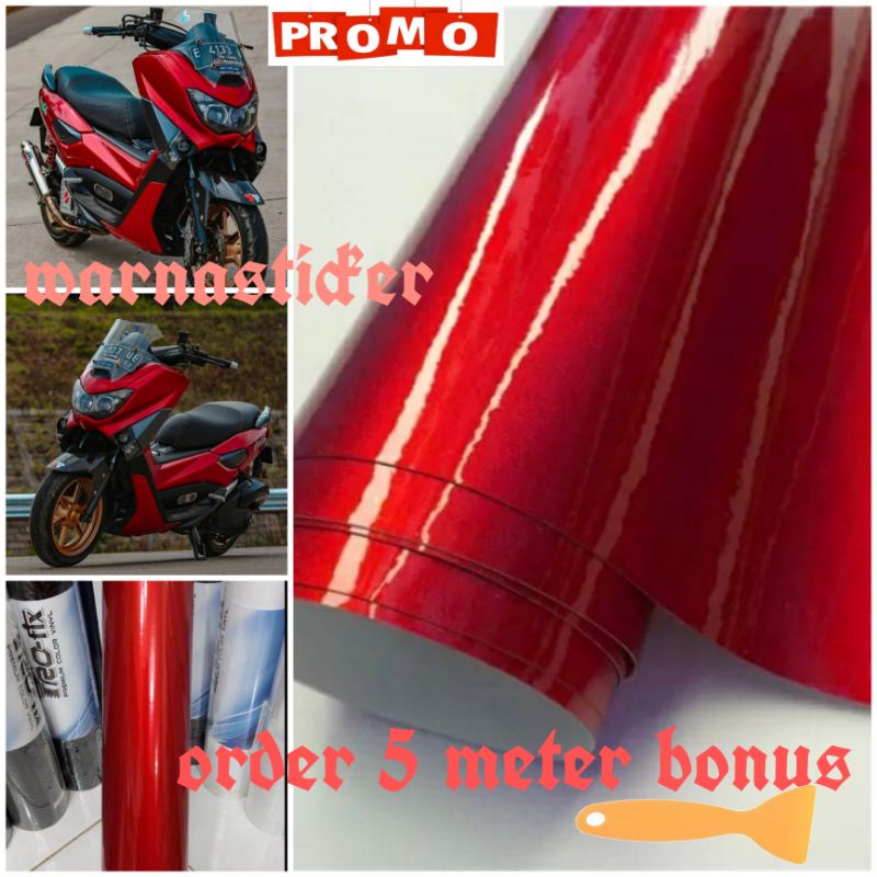 Jual Sekotlet Setiker Merah chandy Skotlet Stiker merah candy scotlet ...