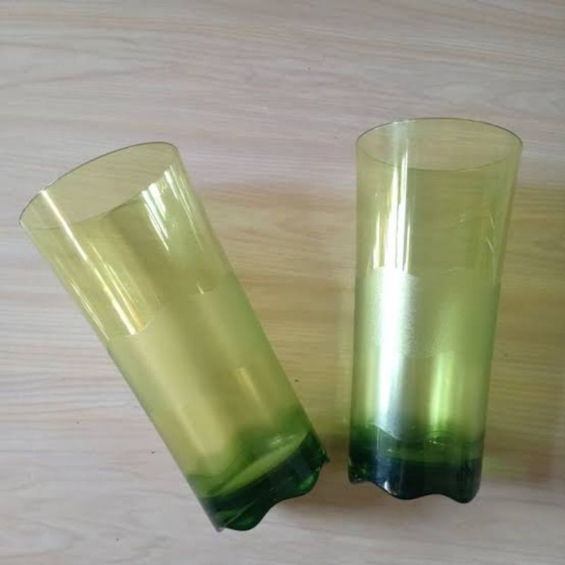 Jual Tupperware Sheerly Glass Hijau 1pcs gelas mewah | Shopee Indonesia