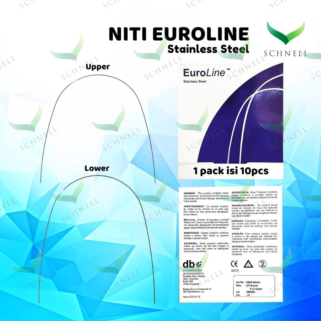 Jual Kawat Ortho Orto Behel Stainless Steel Euroline RD ARCH | Shopee ...