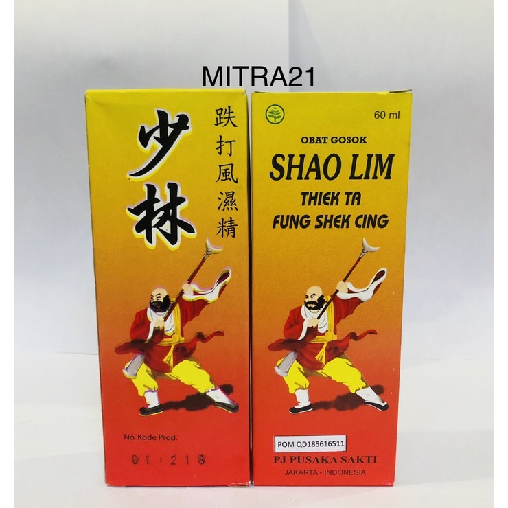 Jual SHAOLIM minyak obat gosok untuk nyeri sendi dan sakit otot manjur ...