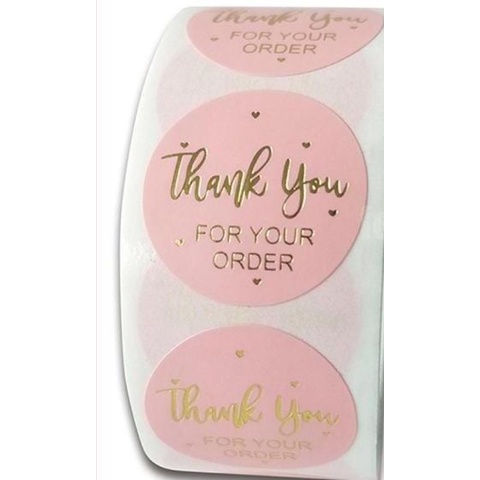 Jual RANDOM 100pcs Sticker Thank You / Label Thank You | Shopee Indonesia