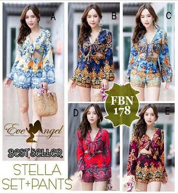 Jual Stella set pants import bangkok thailand ready stock | Shopee ...