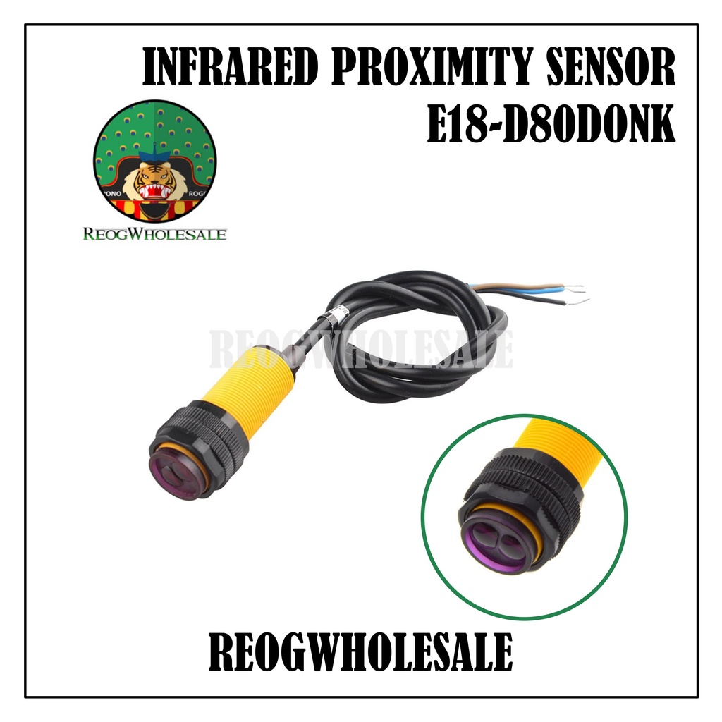 Jual Infrared Proximity Sensor E18-D80NK Adjustable Distance Switch 3 wire | Shopee Indonesia