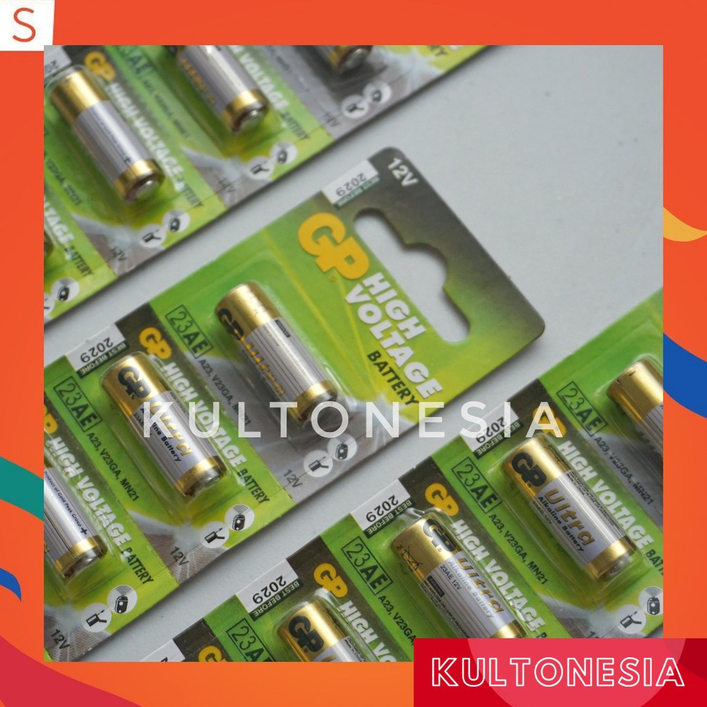 Jual Baterai Battery Alkaline GP 23AE 23A 12V High Voltage Ori | Shopee Indonesia