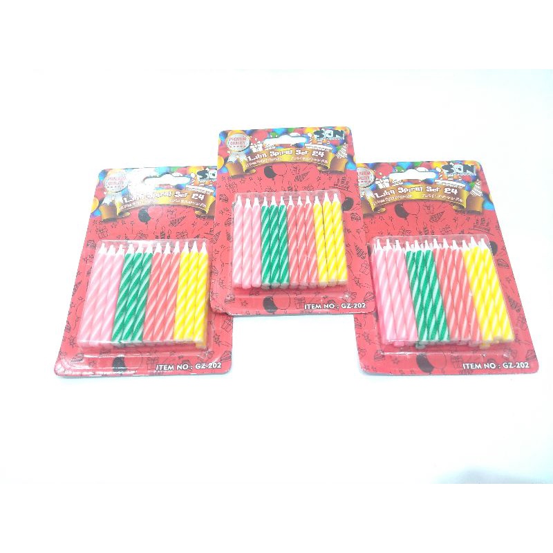 Jual Lilin Ulir Hbd Son 24S/Lilin Ulang Tahun | Shopee Indonesia