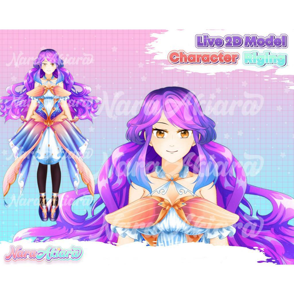 Jual Hadiahkan Diri Anda Karakter Anime Vtuber Model Live2D untuk ...
