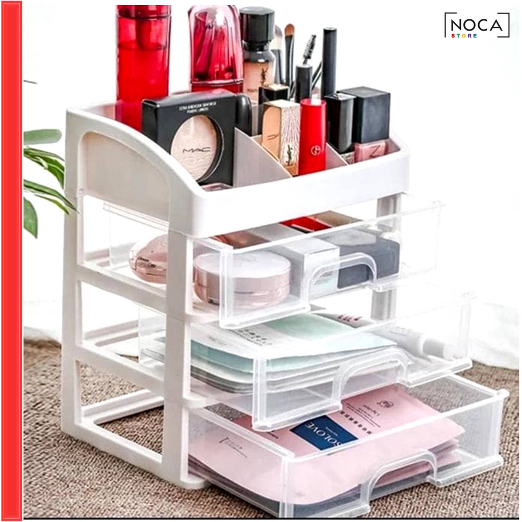 Jual Rak Kosmetik 3 Laci - Rak Make Up Susun Tempat Alat Tulis Kantor ...