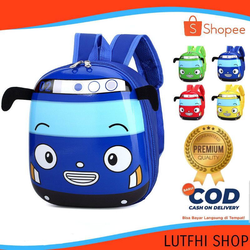 Jual Tas Ransel Timbul Sekolah PAUD TK SD Anak Laki laki Perempuan Karakter Tayo Lani Rogi Gani ...