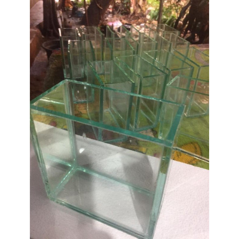 Jual soliter ikan cupang soliter mini aquarium mini 10x5x10 | Shopee ...